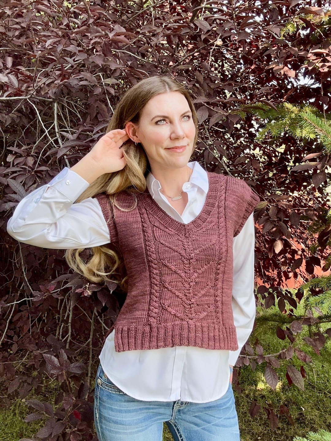 Thistle-be-in Vest Knitting Pattern: Cable Knit Scottish Highlands ...