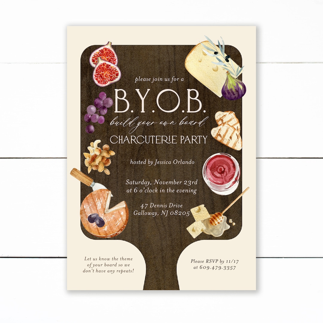 Charcuterie Board Party, Build Your Own Board Invitation, Charcuterie ...