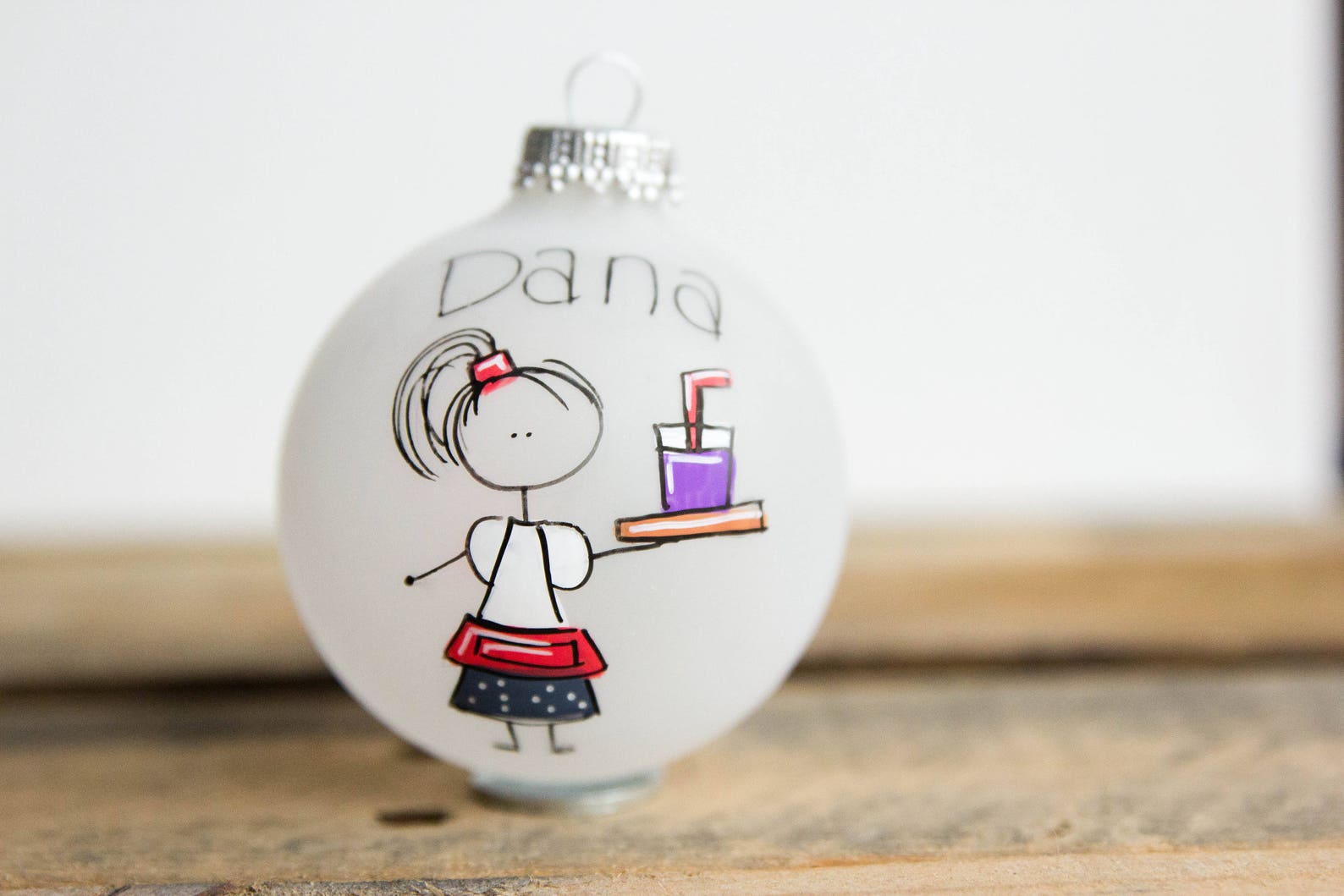 Waiter/waitress Profession Christmas Ornament Personalized - Etsy