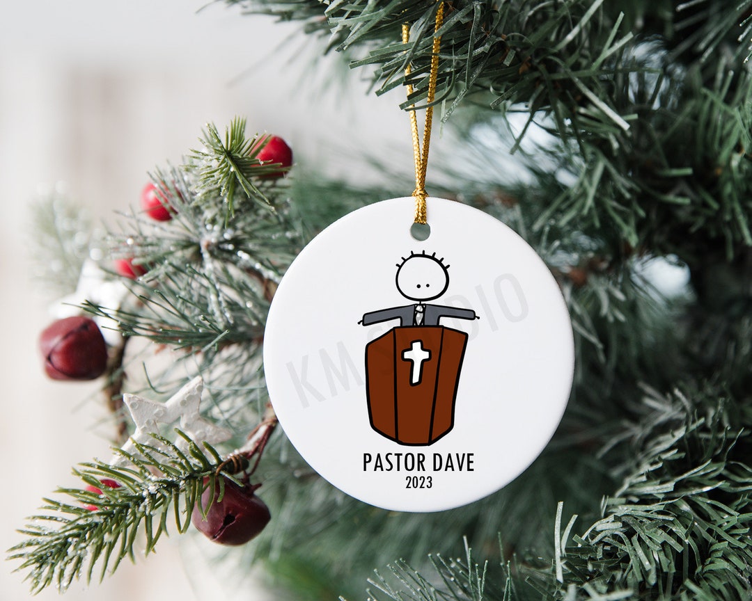 Pastor Profession Stick Figure Personalized Ceramic - Etsy