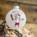 Baseball Player Christmas Ornament Personalized for Free - Etsy