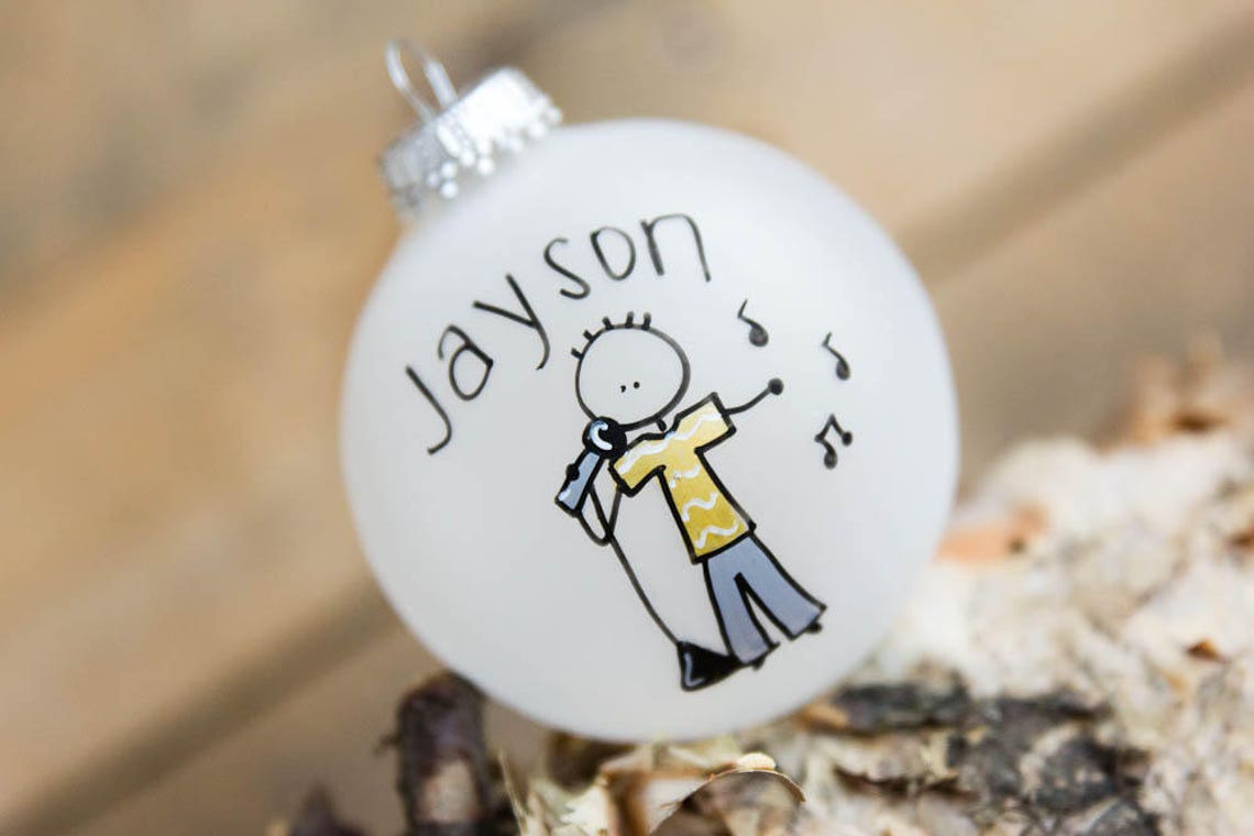 Singer Christmas Ornament Personalized for Free - Etsy