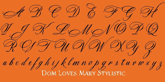 Mary Calligraphy Font Fonts A Z Mary Kate Font Download