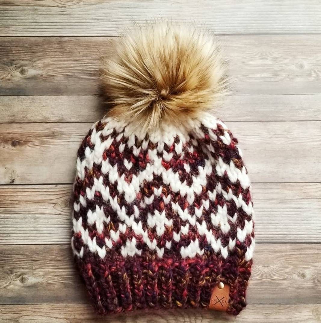 KNITTING PATTERN | the LEO Beanie | Fair Isle Colorwork Knit Pattern ...