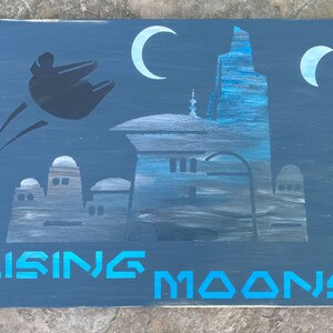 Bright Suns Rising Moons Reversible Wooden Sign Batuu - Etsy