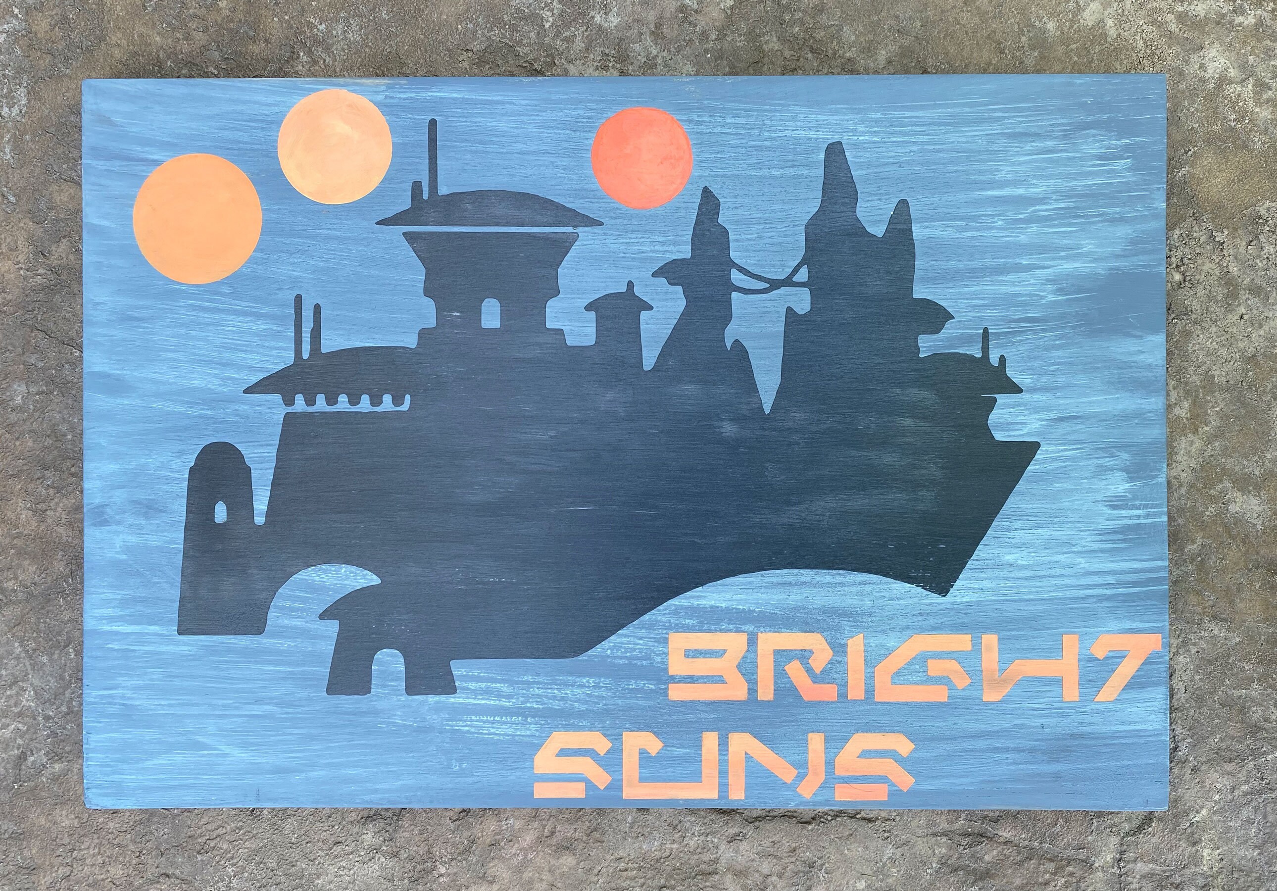 Bright Suns Rising Moons Reversible Wooden Sign Batuu - Etsy