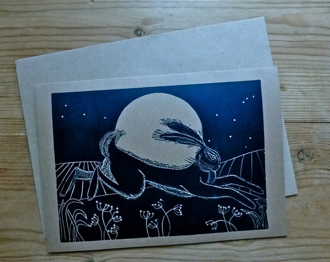 Moonlight Hare - Etsy