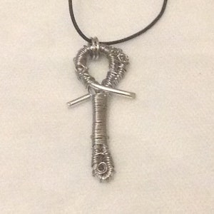 Ankh Pendant, Wire Wrapped Ankh Pendant - Etsy