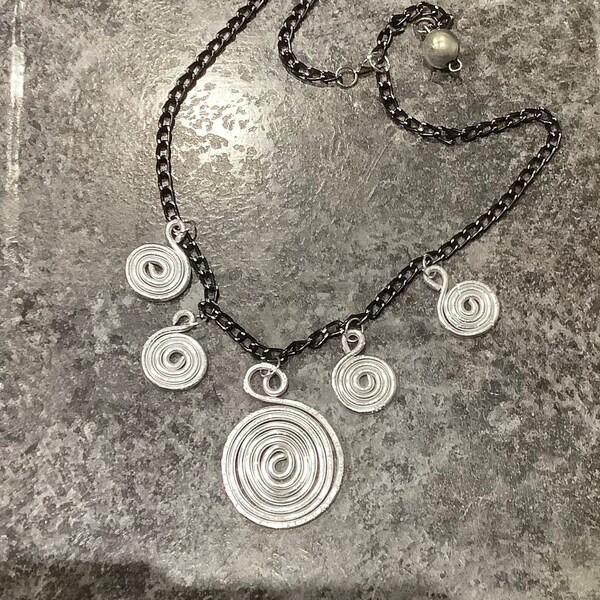Spiral Necklace - Etsy