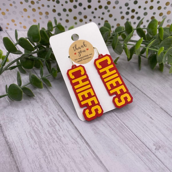 Kansas City Chiefs Earrings - Etsy