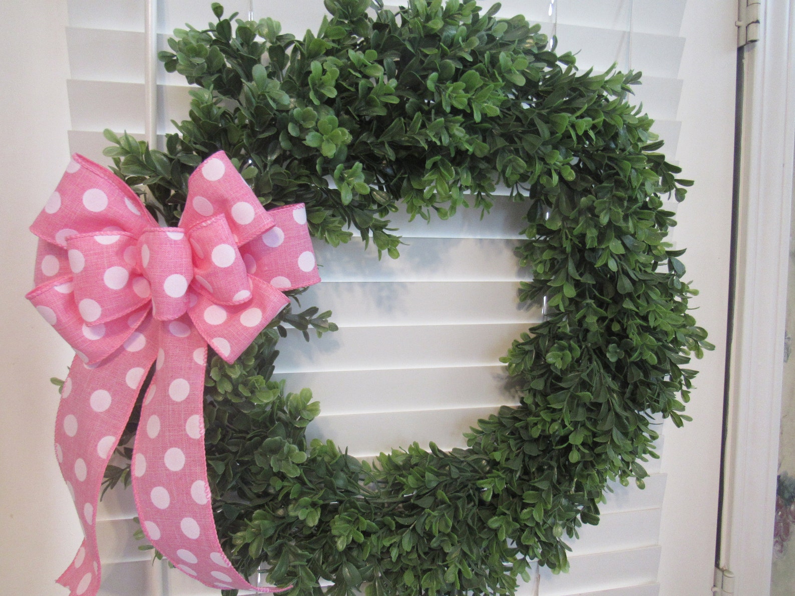 Wreath Bow Spring Bow Summer Bow Easter Bow Light Pink | Etsy