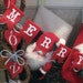 Merry Christmas Banner, Red Burlap Banner, Burlap Banner, Christmas ...