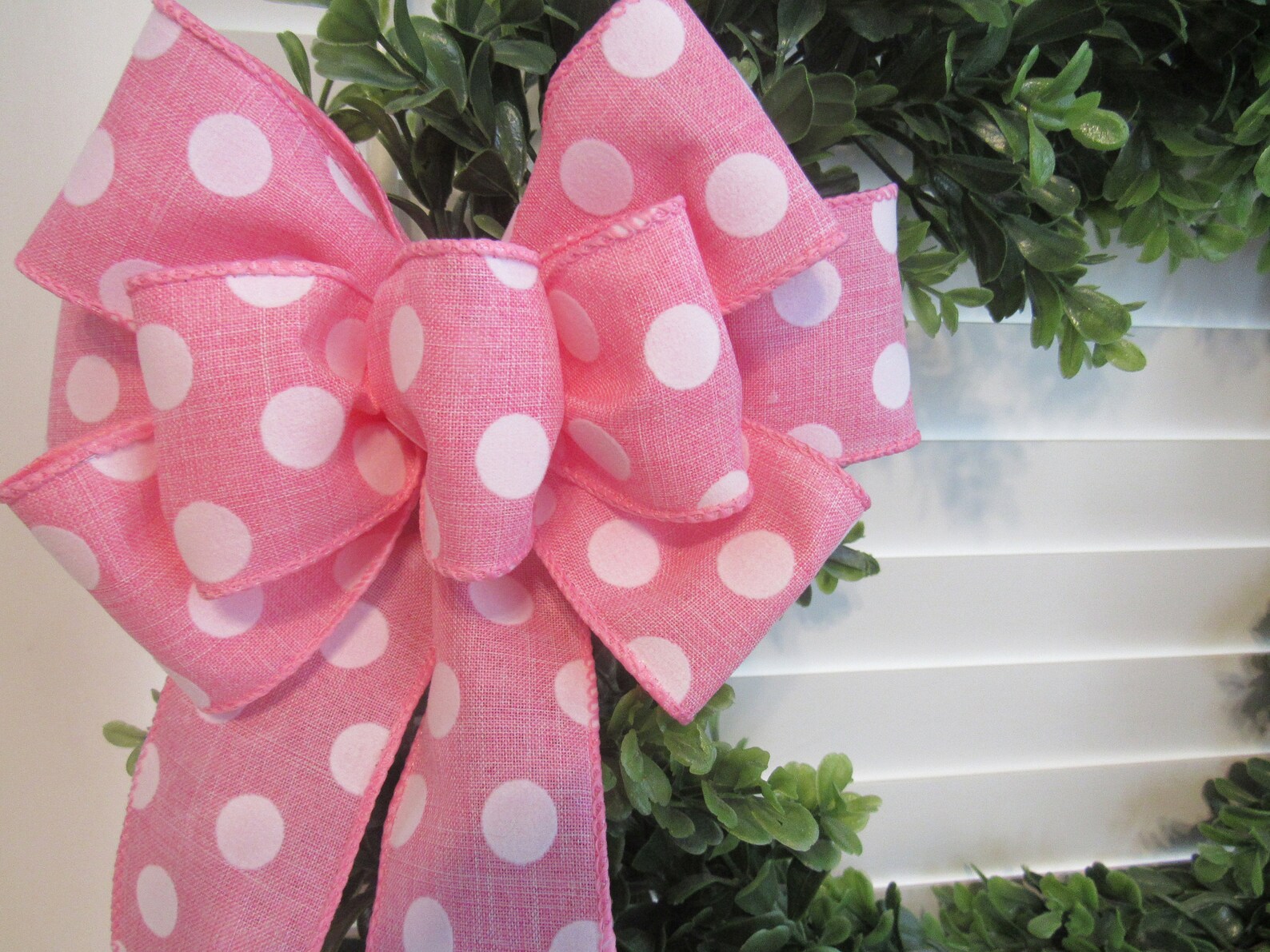 Wreath Bow Spring Bow Summer Bow Easter Bow Light Pink - Etsy