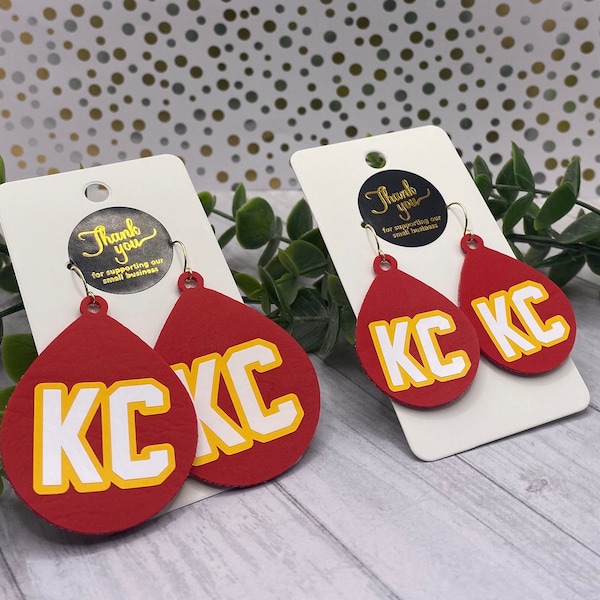 Kansas City Chiefs Earrings - Etsy