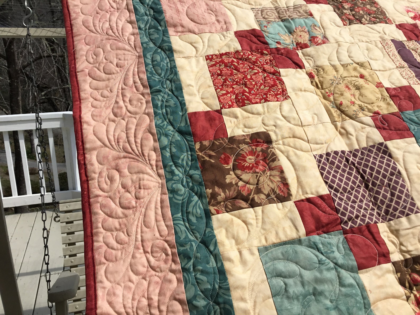 Dusty Rose Quilt - Handmade - Etsy