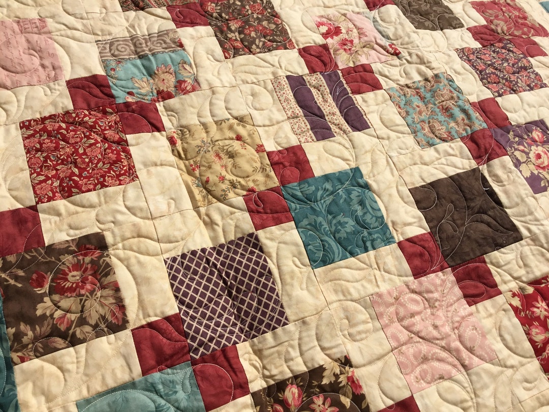 Dusty Rose Quilt - Handmade - Etsy
