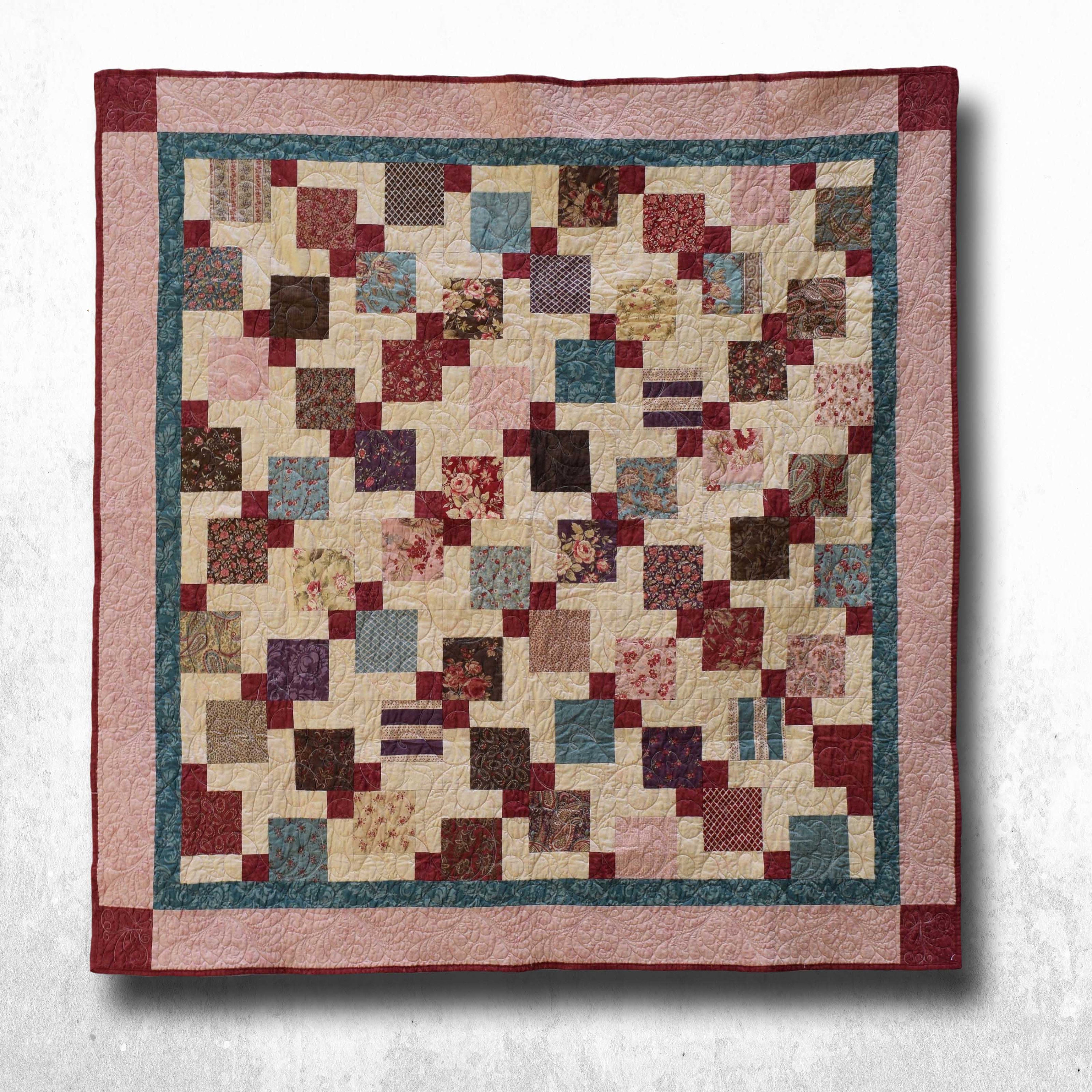 Dusty Rose Quilt - Handmade - Etsy