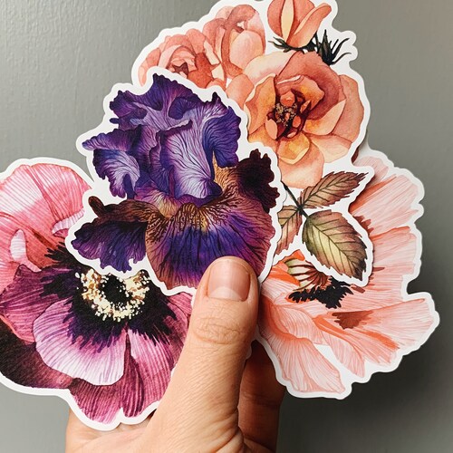 Perpetual Peony Vinyl Sticker - Etsy