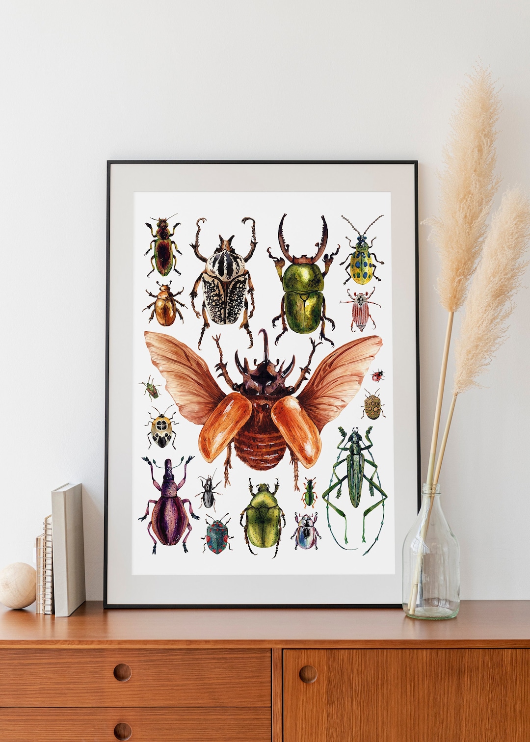 Beetles Print - Bugs Art - Bugs Print - Kids Room Decor - Insect Print ...