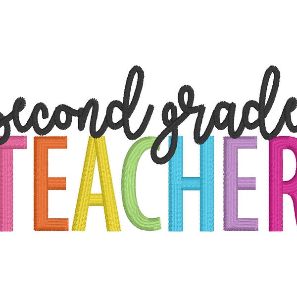 Teacher Embroidery - Etsy