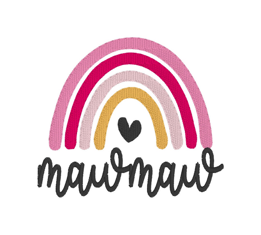 Mama Rainbow Mom Love - Instant Download Machine Embroidery Design - Etsy