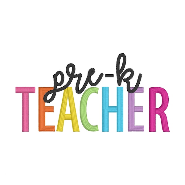 Teacher Embroidery - Etsy