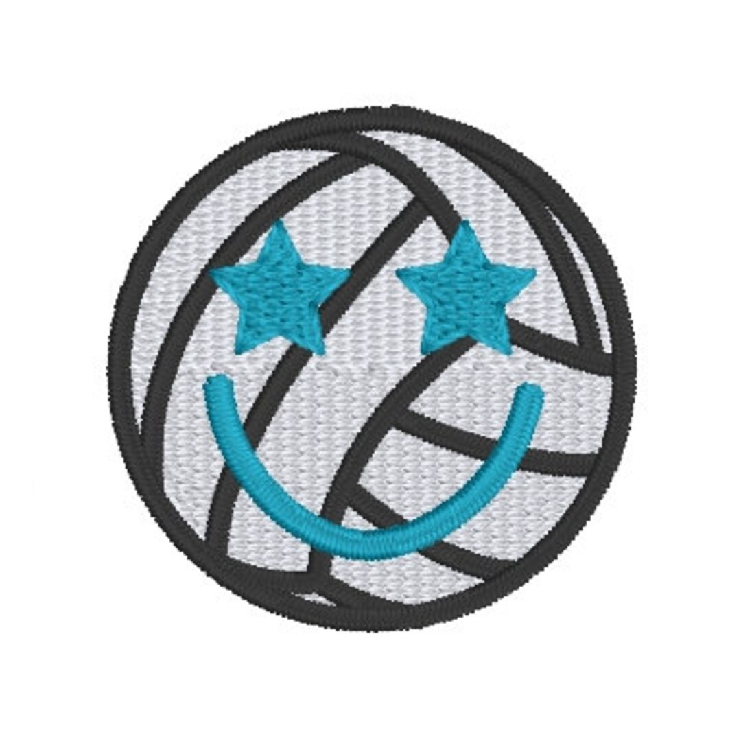 MULTIPLE Sizes-volleyball Smiley Face- Instant Download Machine ...