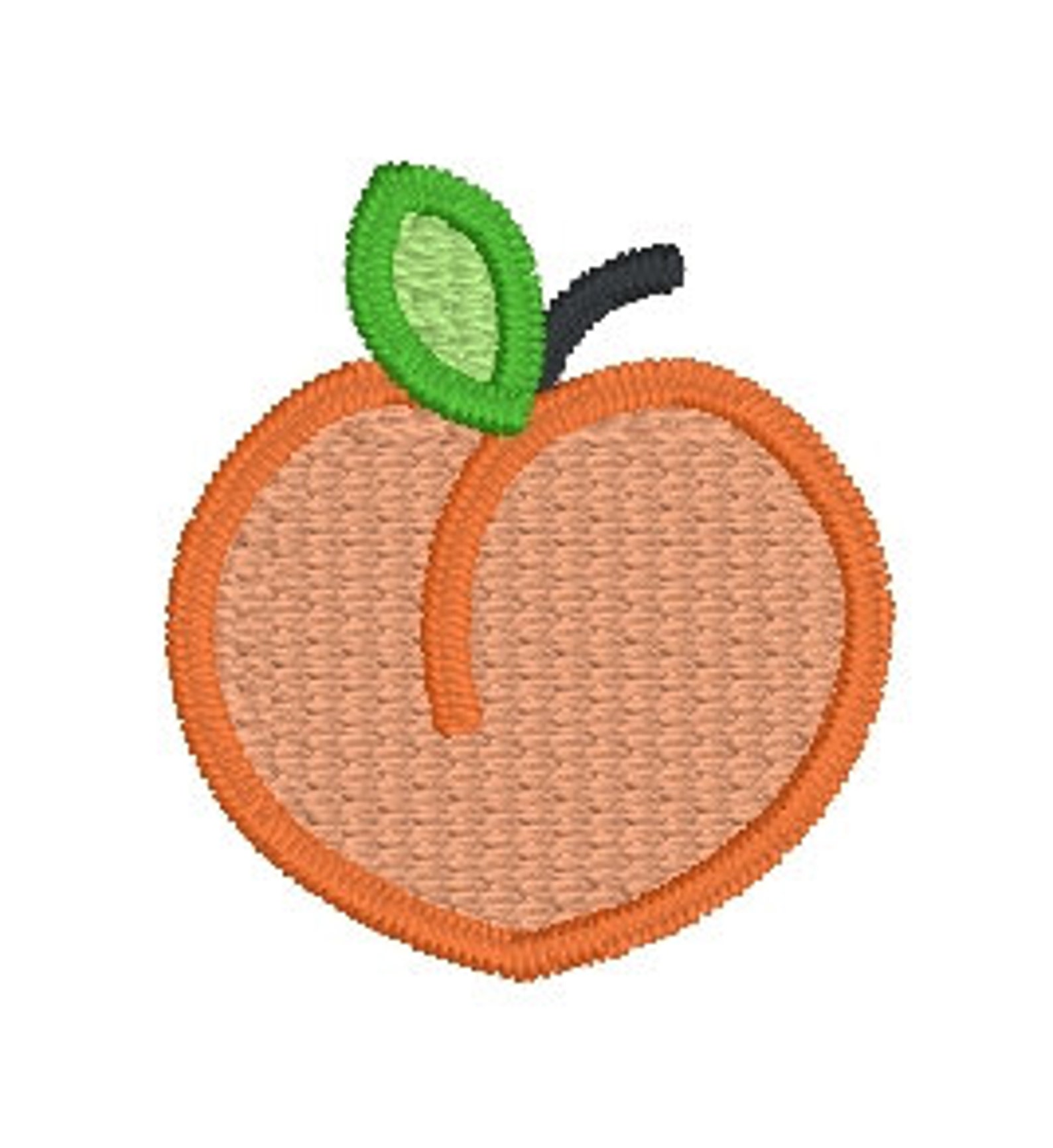 Mini Peach 1" and 2"- Instant Download Machine Embroidery Design - Etsy