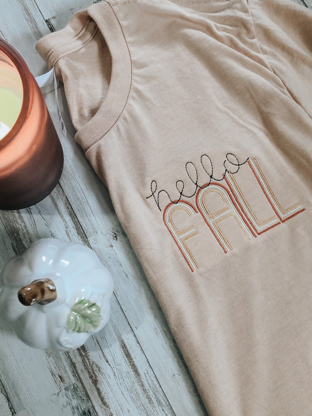 MULTIPLE Sizes-hello Fall Autumn - Instant Download Machine Embroidery ...