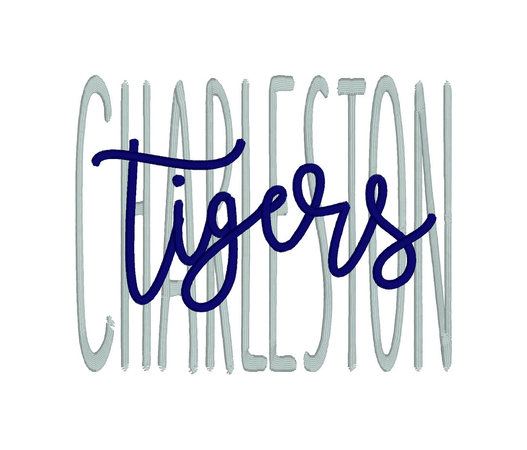 MULTIPLE Sizes-charleston Tigers Football- Instant Download Machine ...