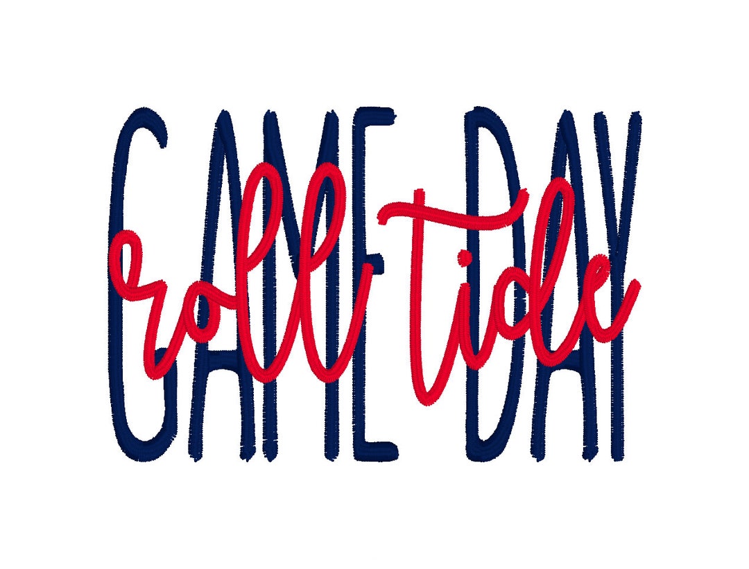 Game Day Football Roll Tide Love- Instant Download Machine Embroidery ...