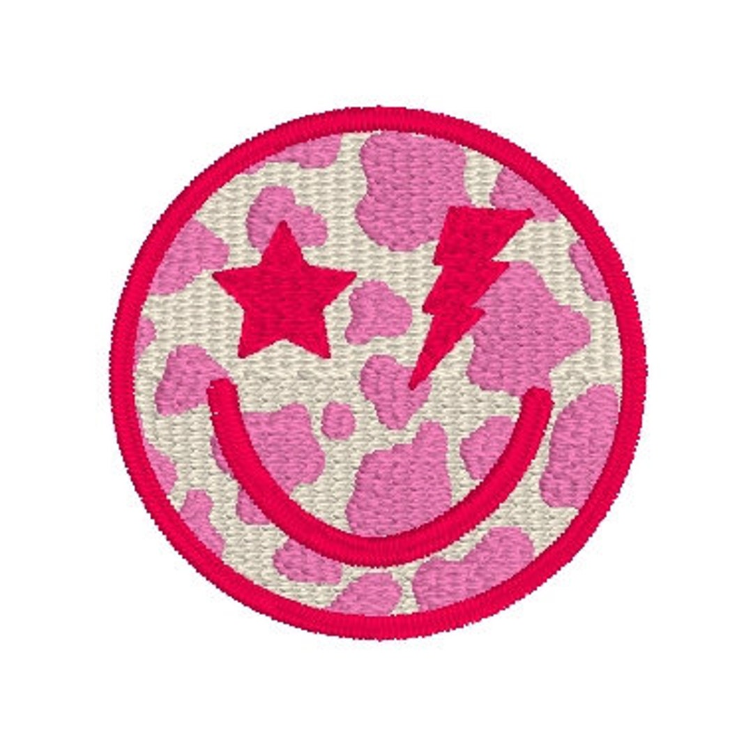 MULTIPLE Sizes-cowgirl Smiley Face- Instant Download Machine Embroidery ...