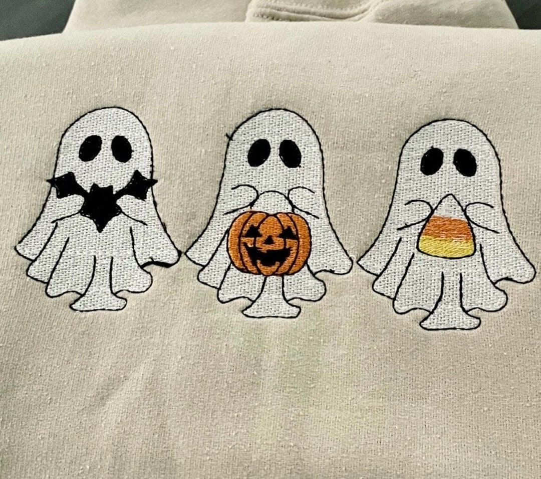 MULTIPLE SIZES - Three Little Ghosts- Instant Download Machine ...