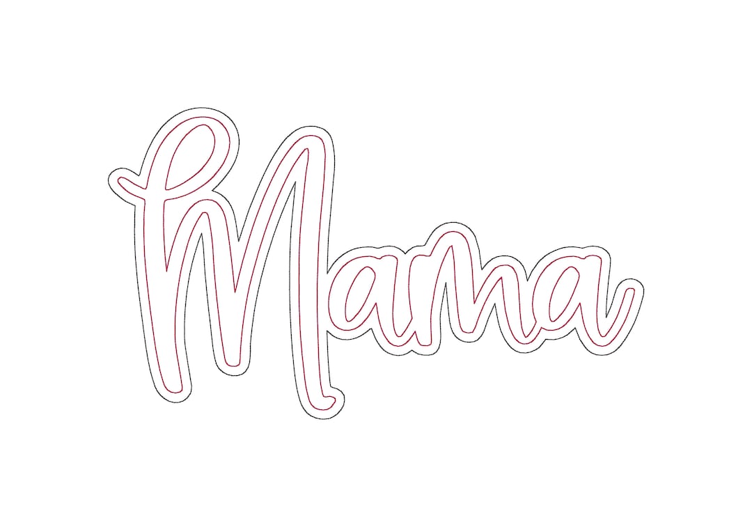 Mini Mama Double Applique Design- Instant Download Machine Embroidery ...