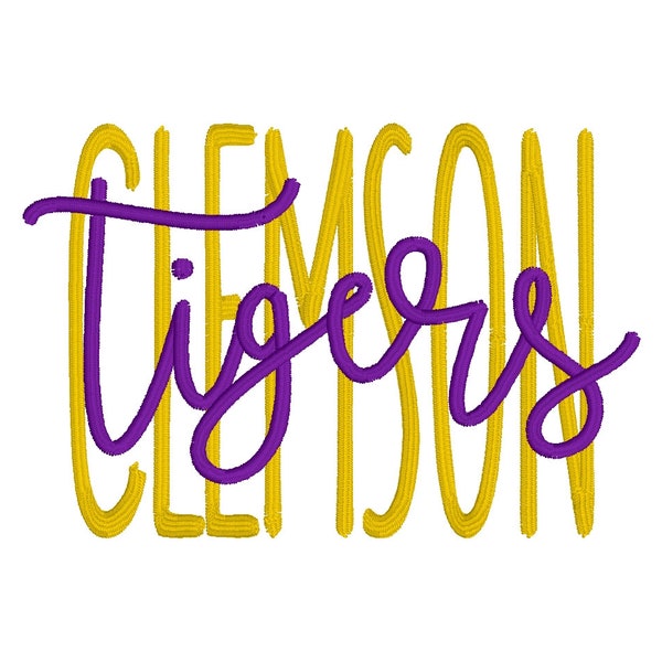 Clemson Embroidery - Etsy
