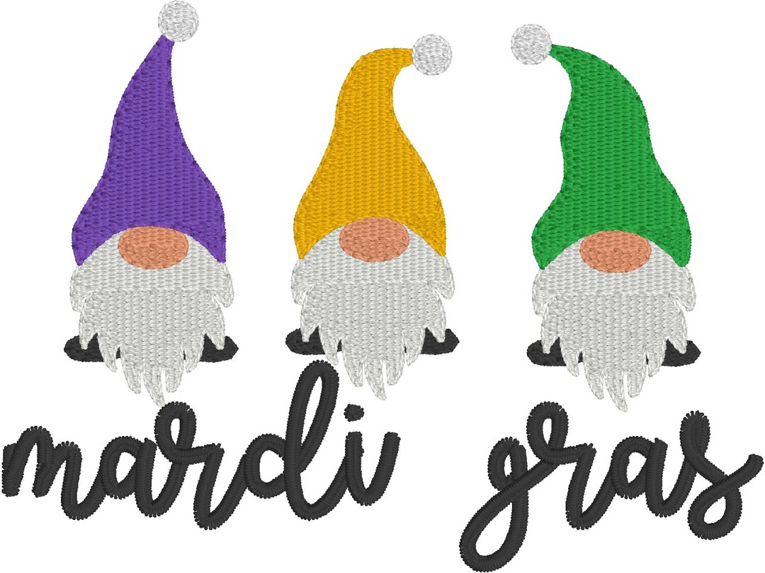 Mardi Gras Gnomes Mardi Gras Rainbow New Orleans Nola Beads Throw Me ...