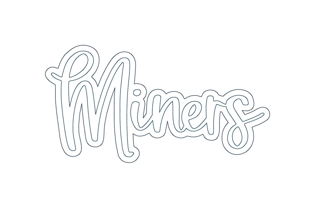 Miners Double Applique Design- Instant Download Machine Embroidery ...