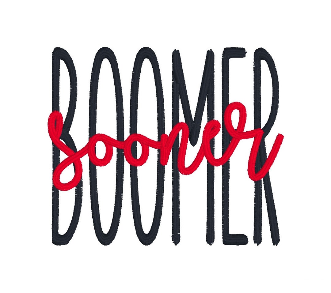 Boomer Football Sooner- Instant Download Machine Embroidery Design - Etsy