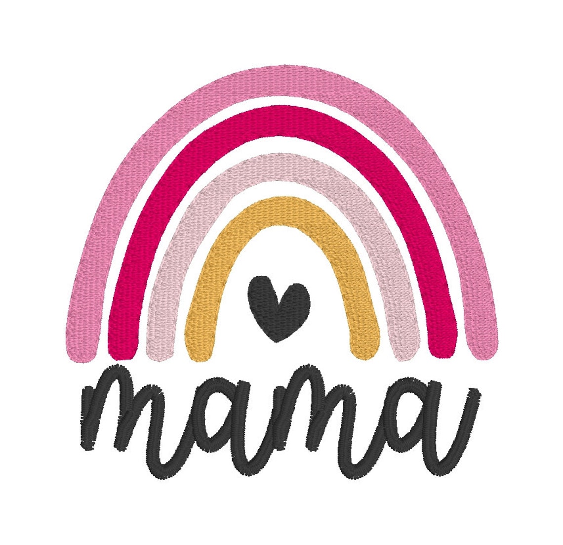 Mama Rainbow Mom Love - Instant Download Machine Embroidery Design - Etsy