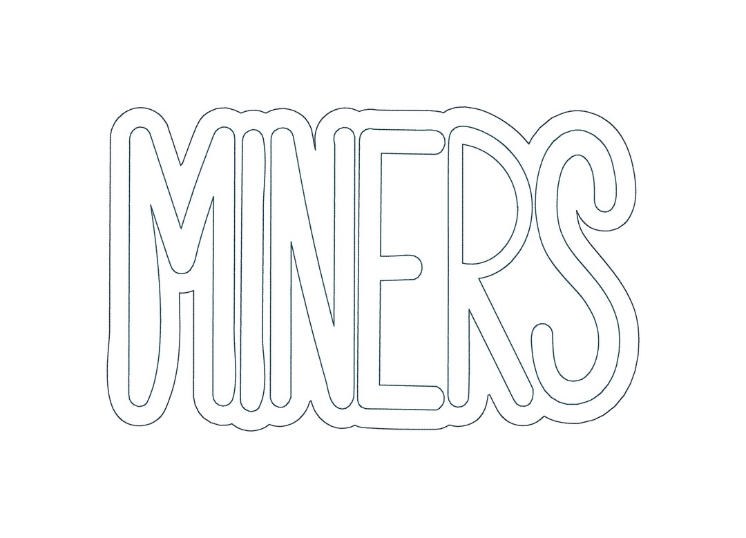 Miners Double Applique Design- Instant Download Machine Embroidery ...