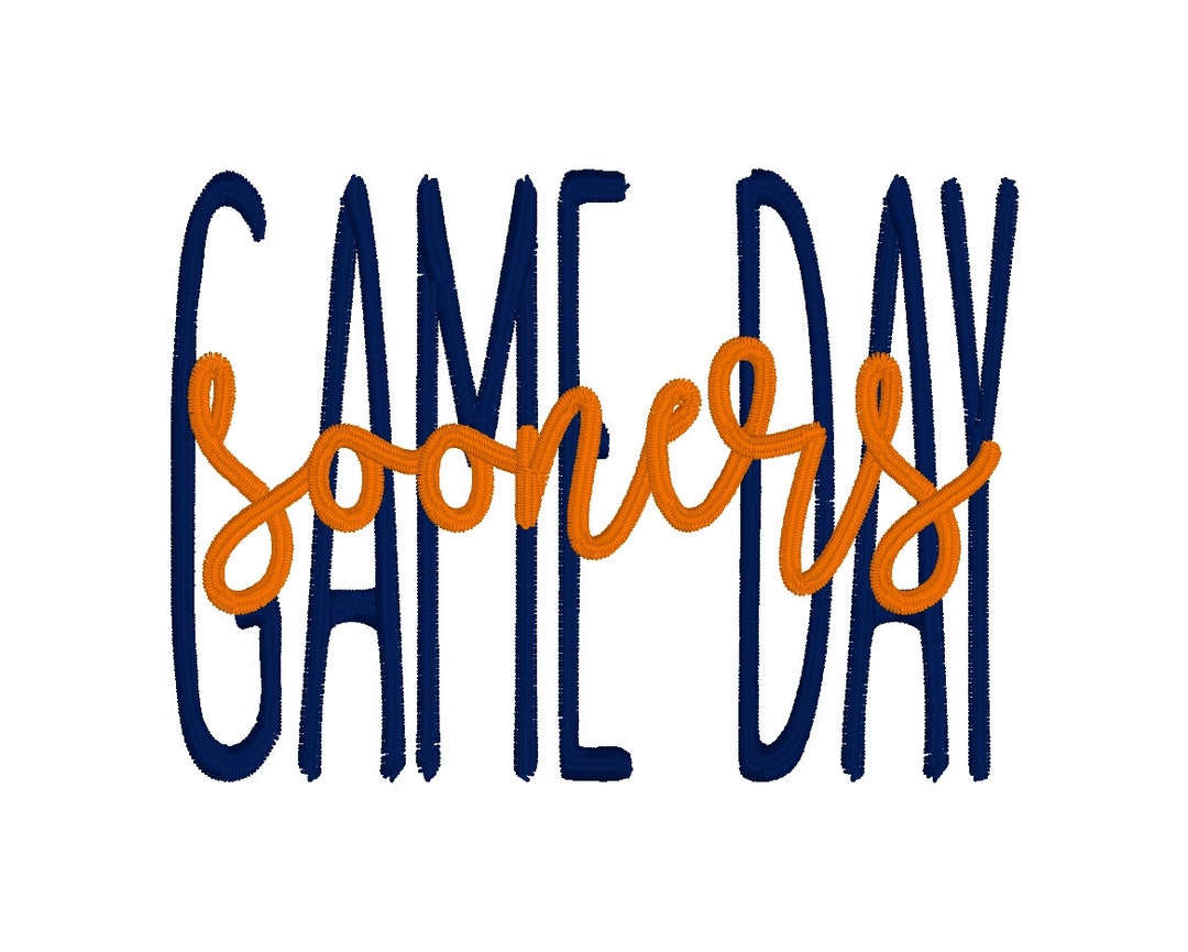 Game Day Sooners- Instant Download Machine Embroidery Design - Etsy
