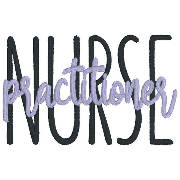 Nurse Practitioner Embroidery Design - Etsy
