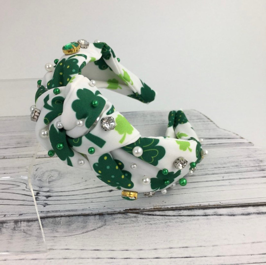 St. Patrick Headband Clovers Shamrock Irish Italian - Etsy