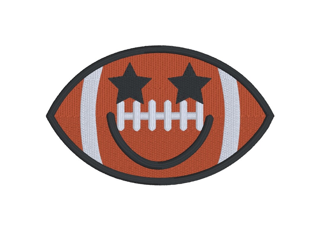 MULTIPLE Sizes-football Smiley Face- Instant Download Machine ...