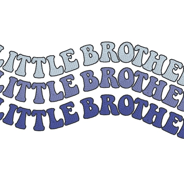 Little Brother Machine Embroidery Design - Etsy