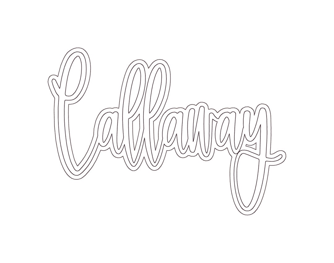 Callaway Double Applique Design- Instant Download Machine Embroidery ...