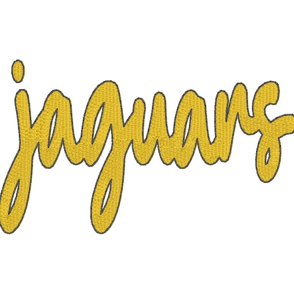 Jaguars Embroidery - Etsy