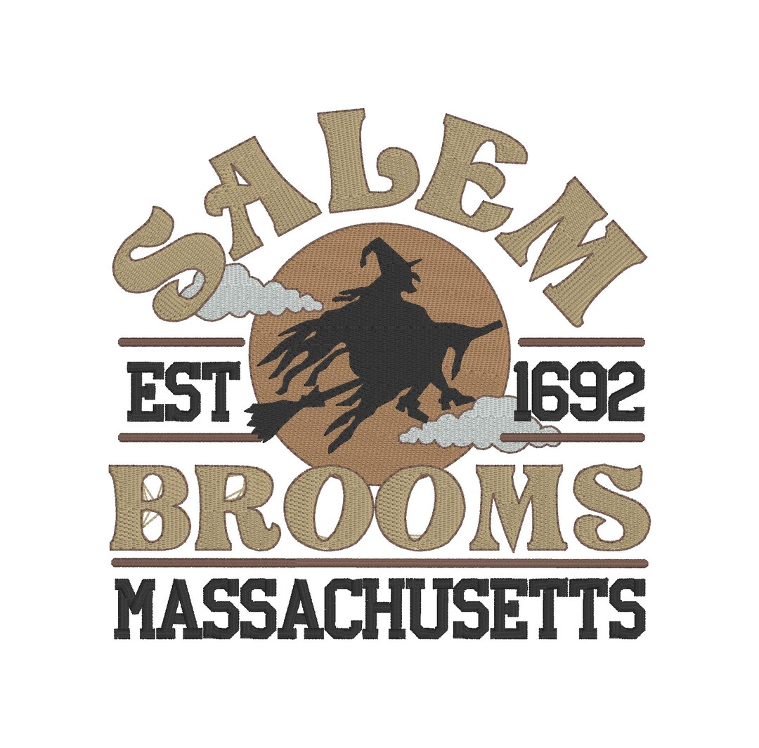 MULTIPLE SIZES - Salem Brooms- Instant Download Machine Embroidery ...