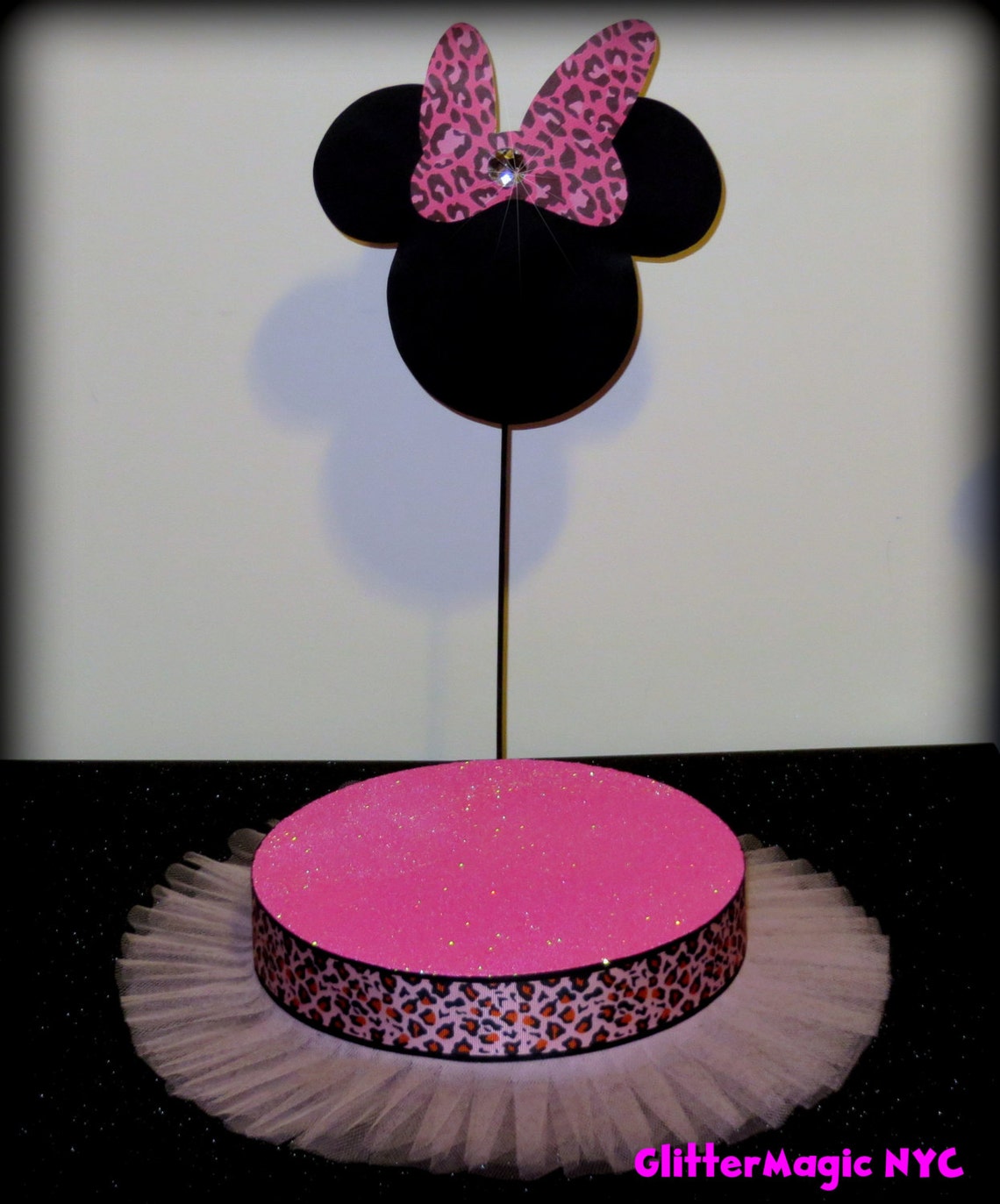 Minnie Mouse Pink Leopard Inspired Cakepop / Lollipop Stand Display ...