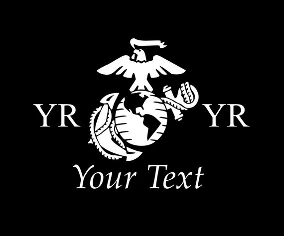 Service Years USMC EGA Marine Corps Vehicle Window - Etsy